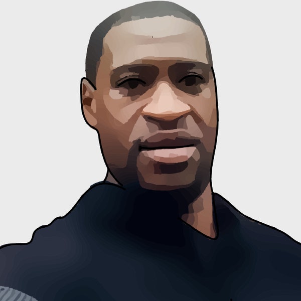 George Floyd Vector - Etsy