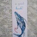 Whale Bookmark - Etsy