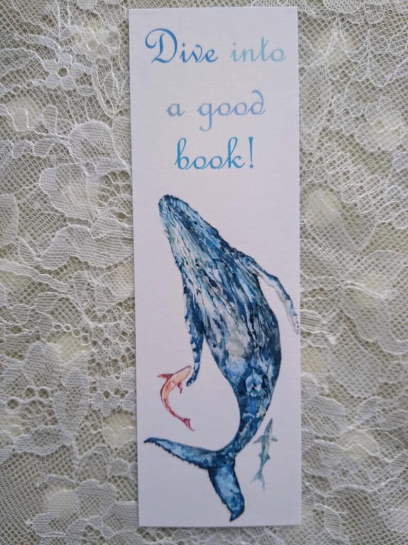 Whale Bookmark - Etsy