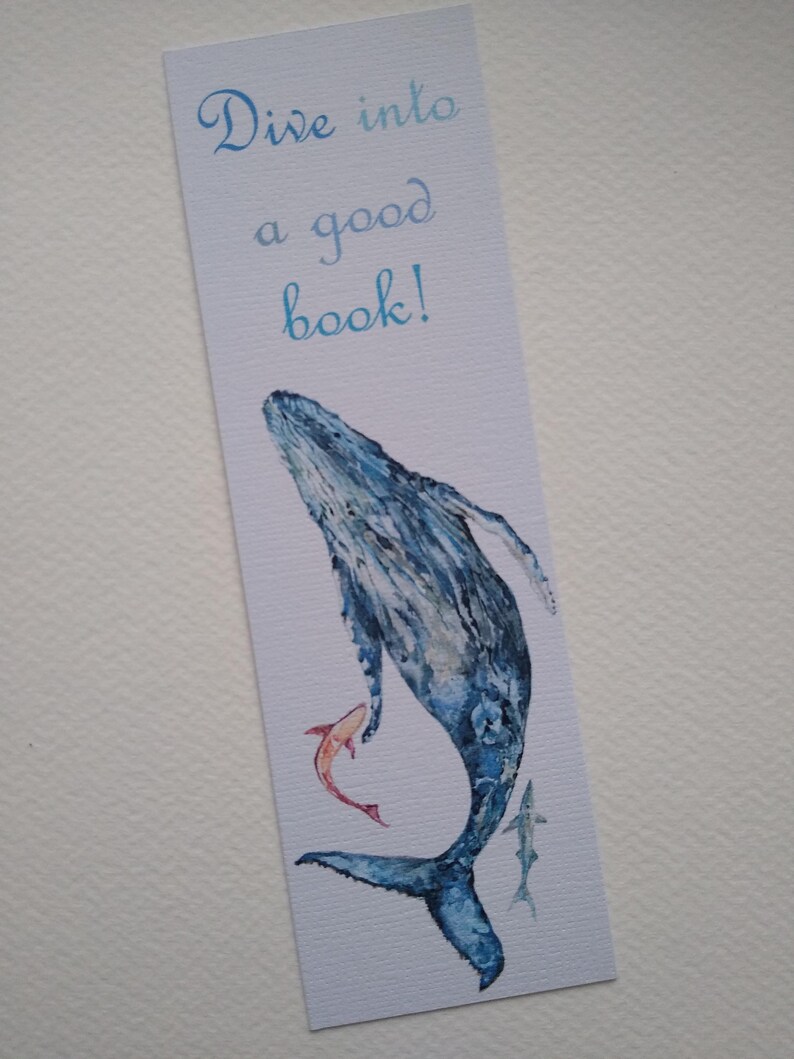 Whale Bookmark - Etsy