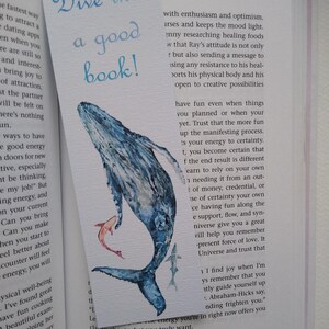 Whale Bookmark - Etsy