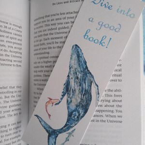 Whale Bookmark - Etsy