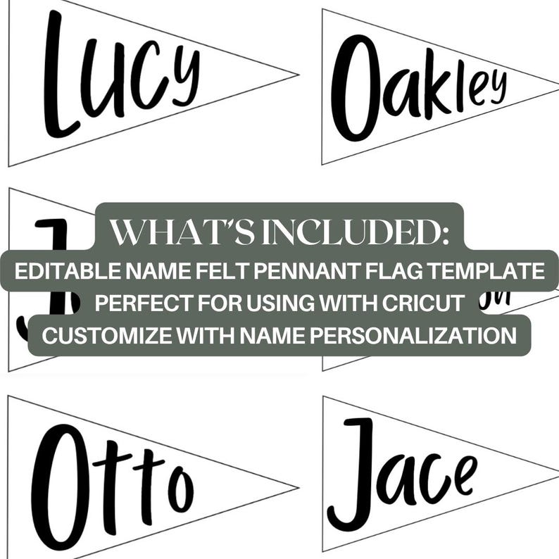 Editable Name Pennant Flag Template: DIY Camping Party Decor (canva ...
