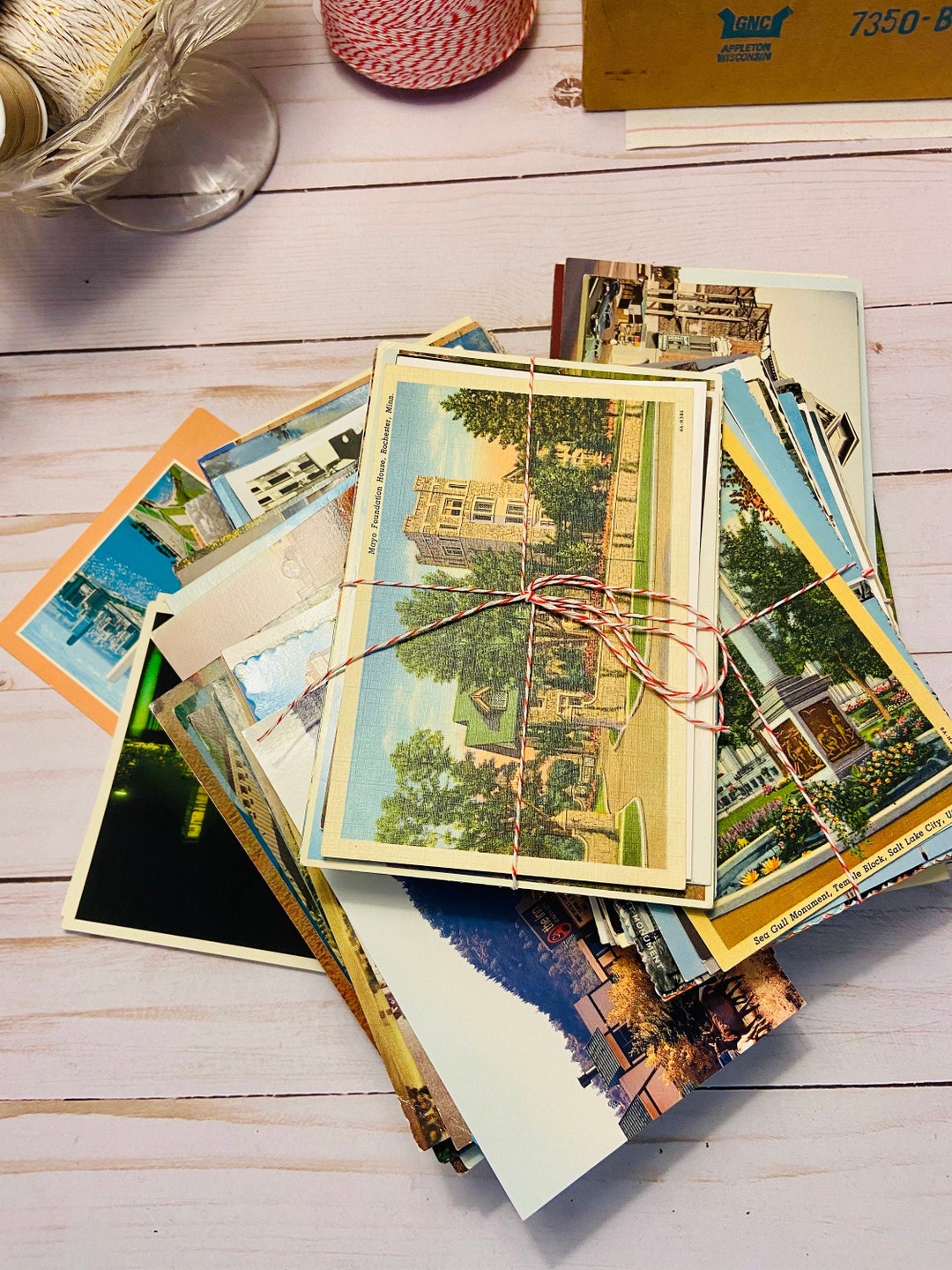 10 Pc Vintage Postcards /used and Unused Assortment of Random Old ...