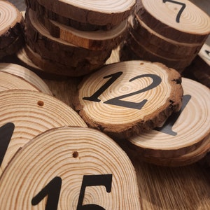 Wood Table Number, Wooden, Wood and Twine, Centerpiece for Mason Jar ...
