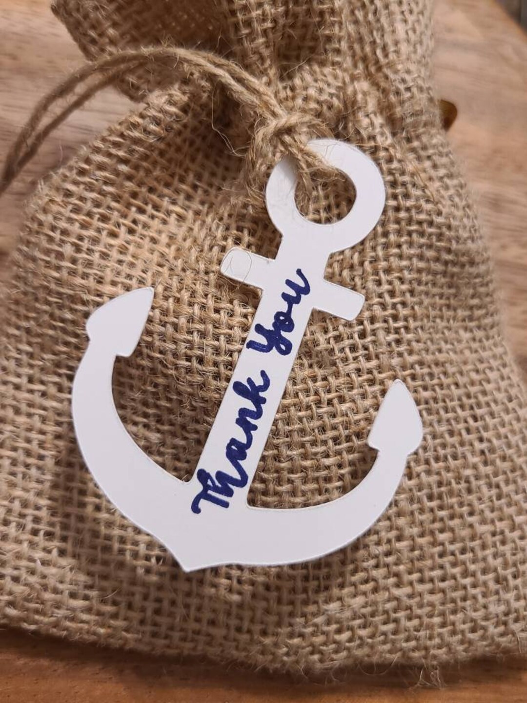 Nautical Thank You Gift Tags - Anchor Party Favors, Wedding Favor Tags ...