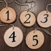 Wood Table Number Wooden Wood and Twine Centerpiece for - Etsy