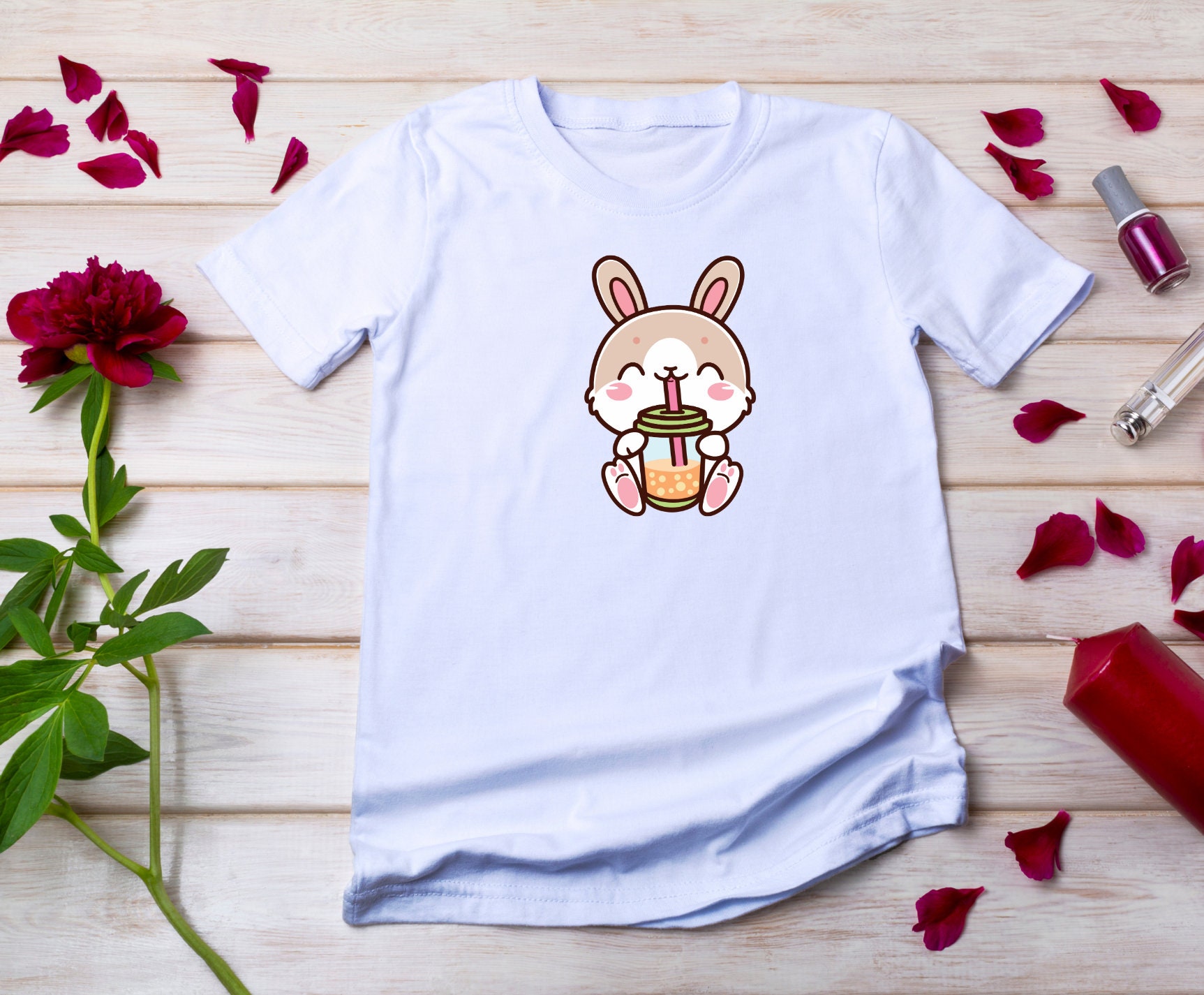 Bunny Bubble Tea Png Boba Rabbit Png Rabbit Boba Tea Png - Etsy