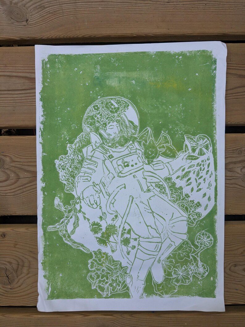Terra - Handcrafted Linocut - Etsy