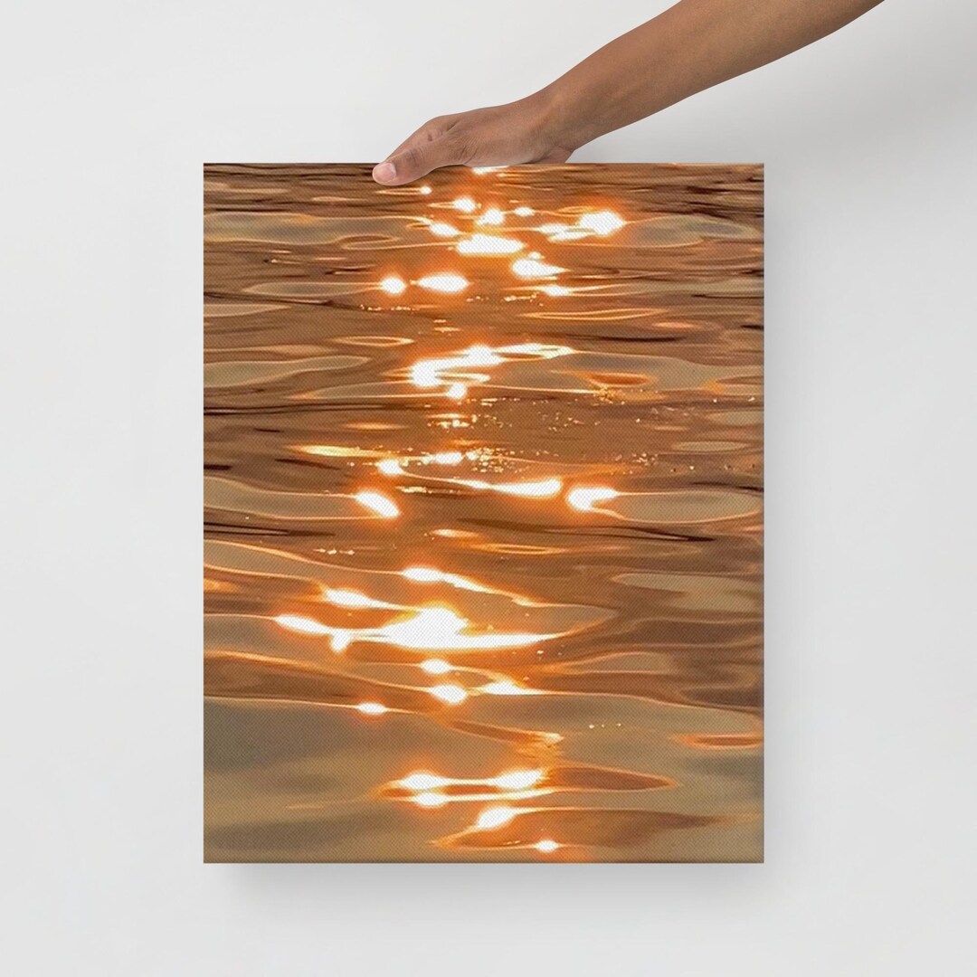 Golden Hour Water Canvas Print - Water Photography by Studio Kingston ...