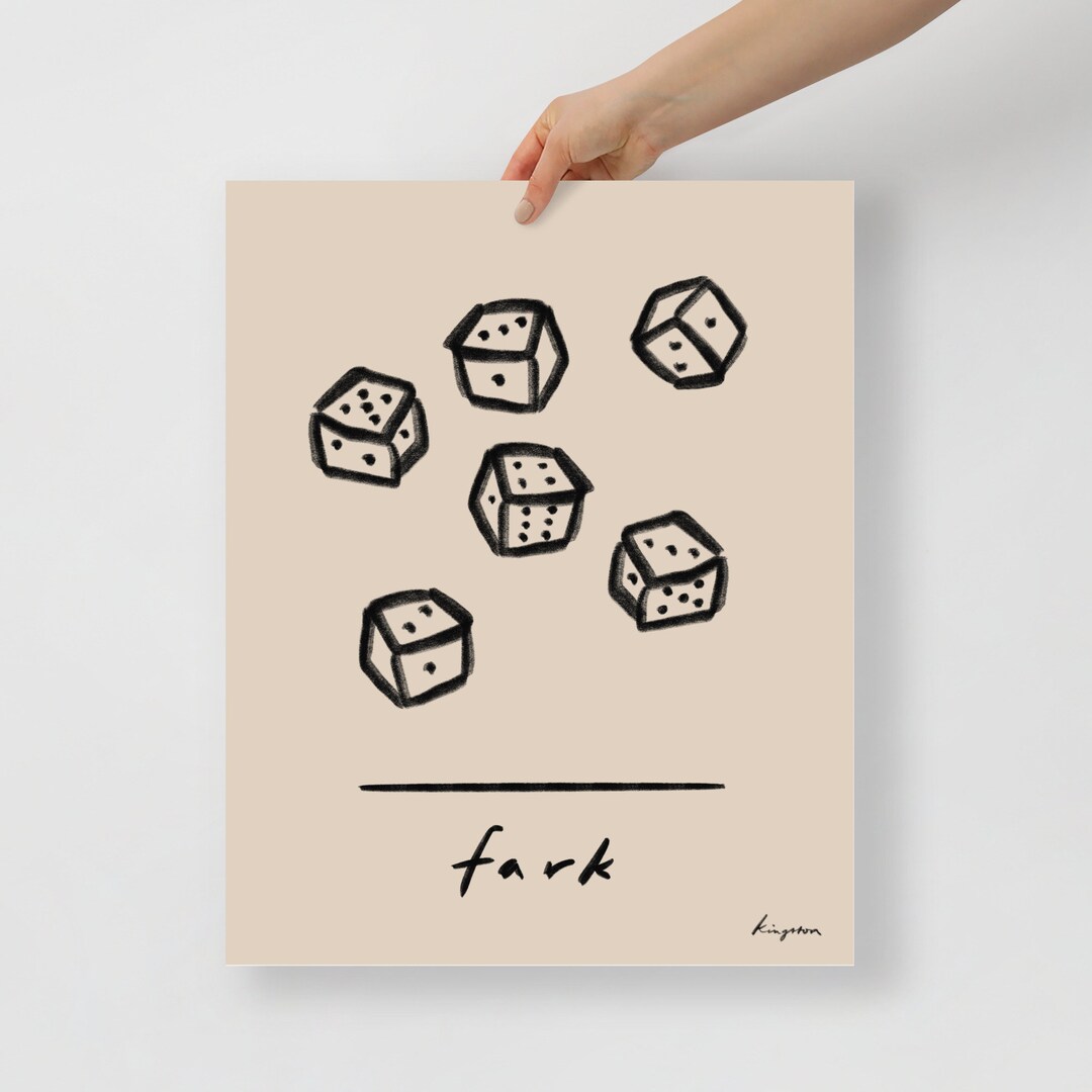 Fark Print - Farkle Game, Digital Drawing by Studio Kingston | Fine Art ...