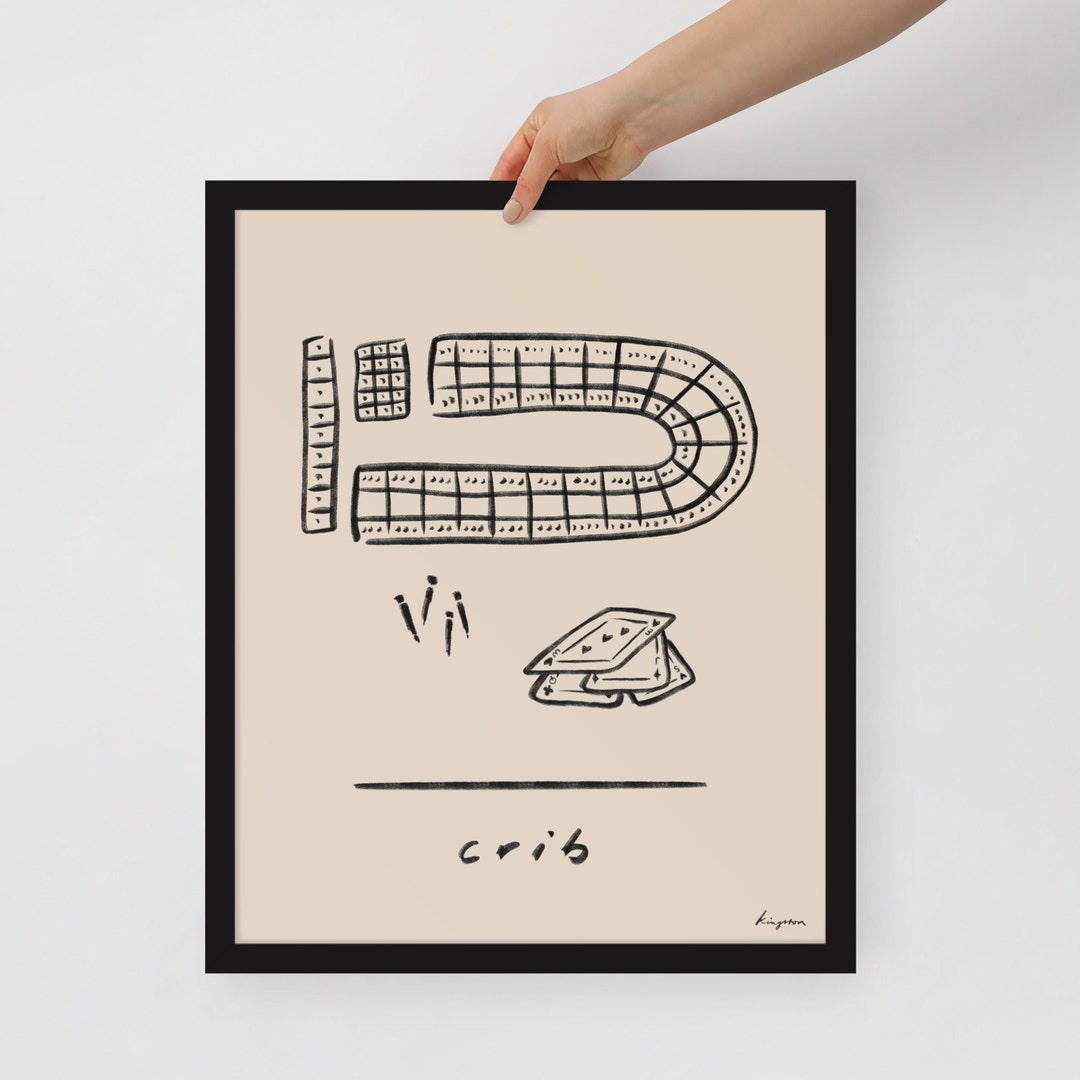 Crib Framed Print - Cribbage Game Digital Drawing by Studio Kingston ...