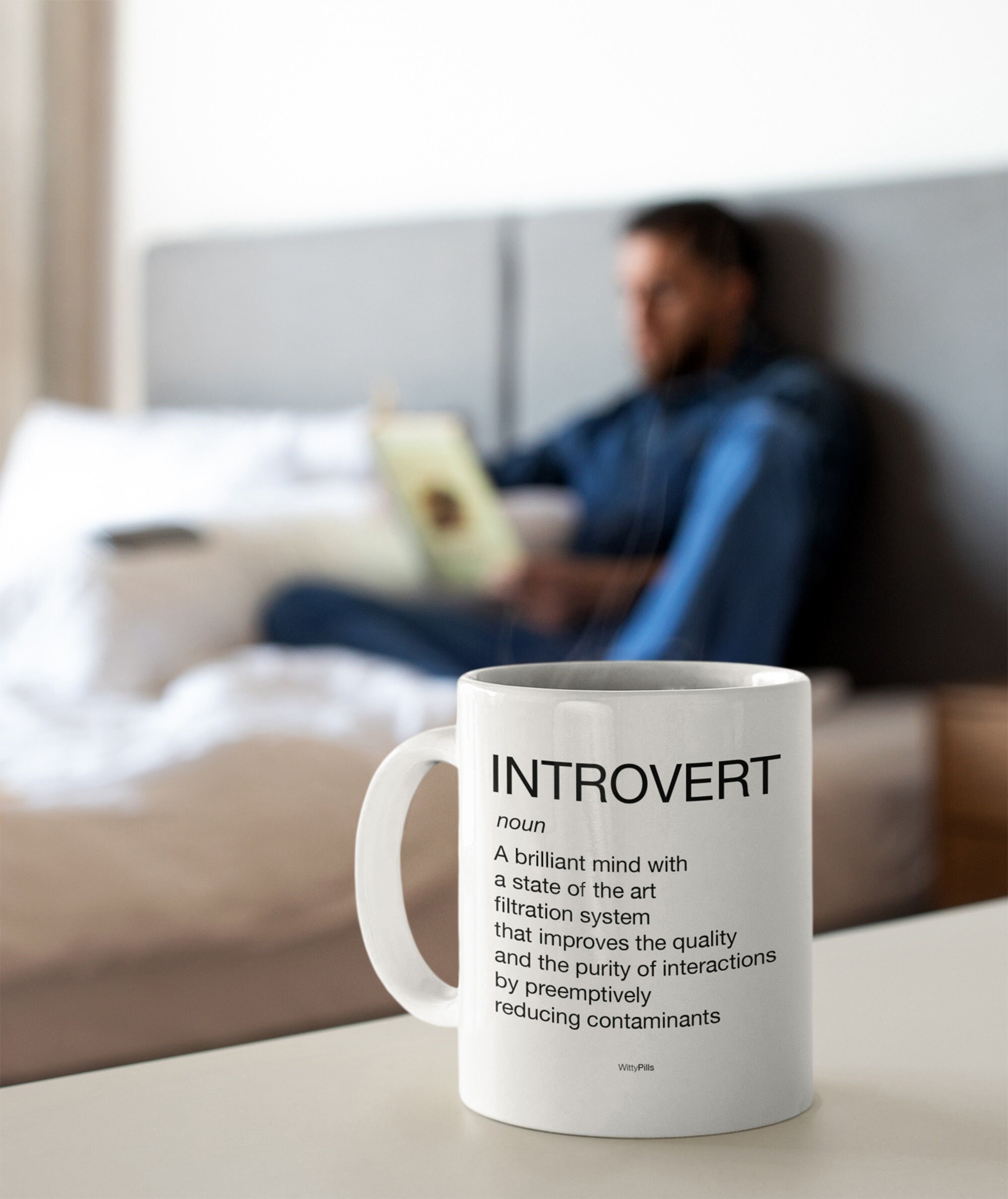 Introvert Definition Mug, Mug for Introverts, Funny Mug for Introverts ...