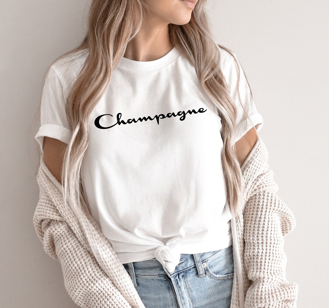 Champagne Unisex Tee, camiseta Champagne quote unisex, 100% Cotton ...