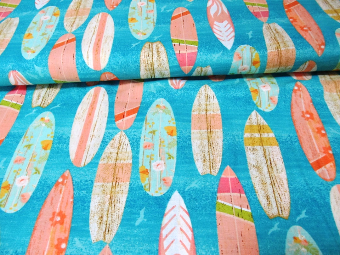 Surfboard Surfing Beach Travel Cotton 50 X 110 Cm - Etsy