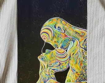 Psychedelic Love Art | Etsy