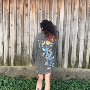 Hand Painted Gamer Fantasy Dragon Jacket - Extra Long XL Collector’s ...