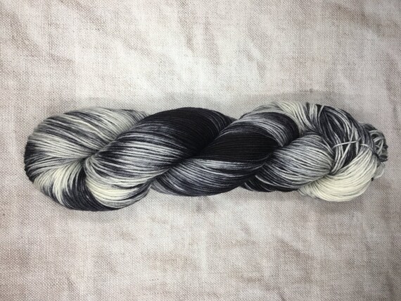 Hand Dyed Yarn the Spilled Inkwell Blue Faced | Etsy