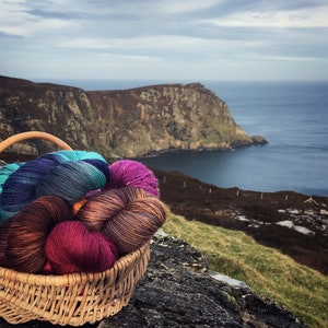 Hand Dyed Yarn the Spilled Inkwell Blue Faced - Etsy