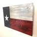 Rustic Wood Texas Flag, Texas Wall Art, Rustic Texas Decor, Wooden ...