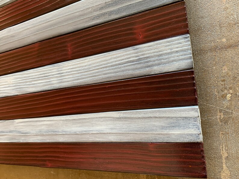 American Flag Rustic Wood American Flag Muted American Flag - Etsy