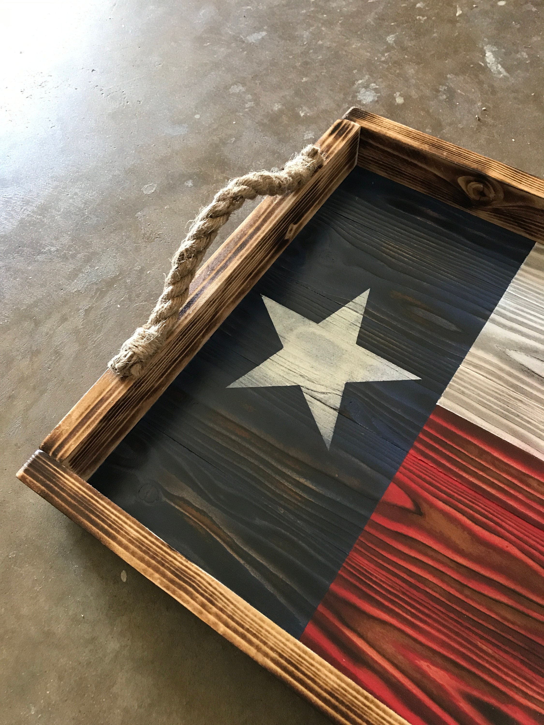 Texas Flag Serving Tray Texasflag Custom Serving Tray - Etsy