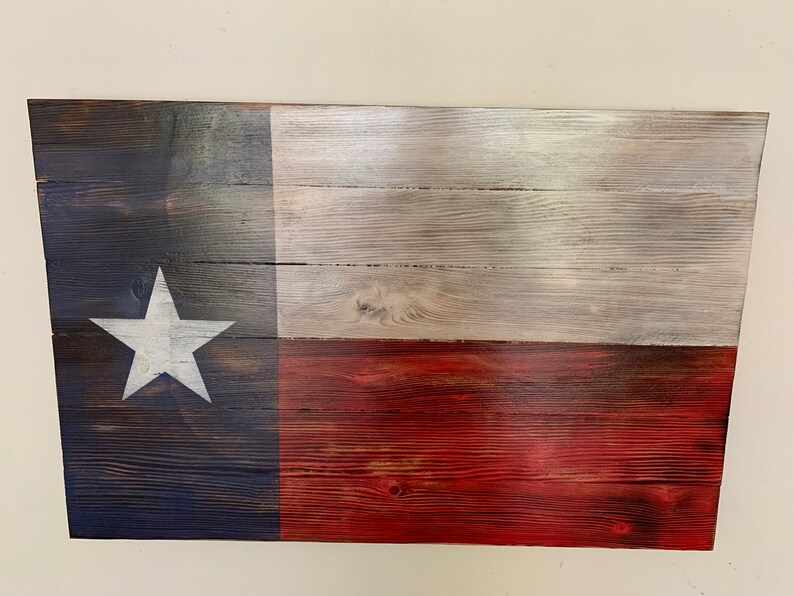 Rustic Wood Texas Flag Texas Wall Art Rustic Texas Decor - Etsy