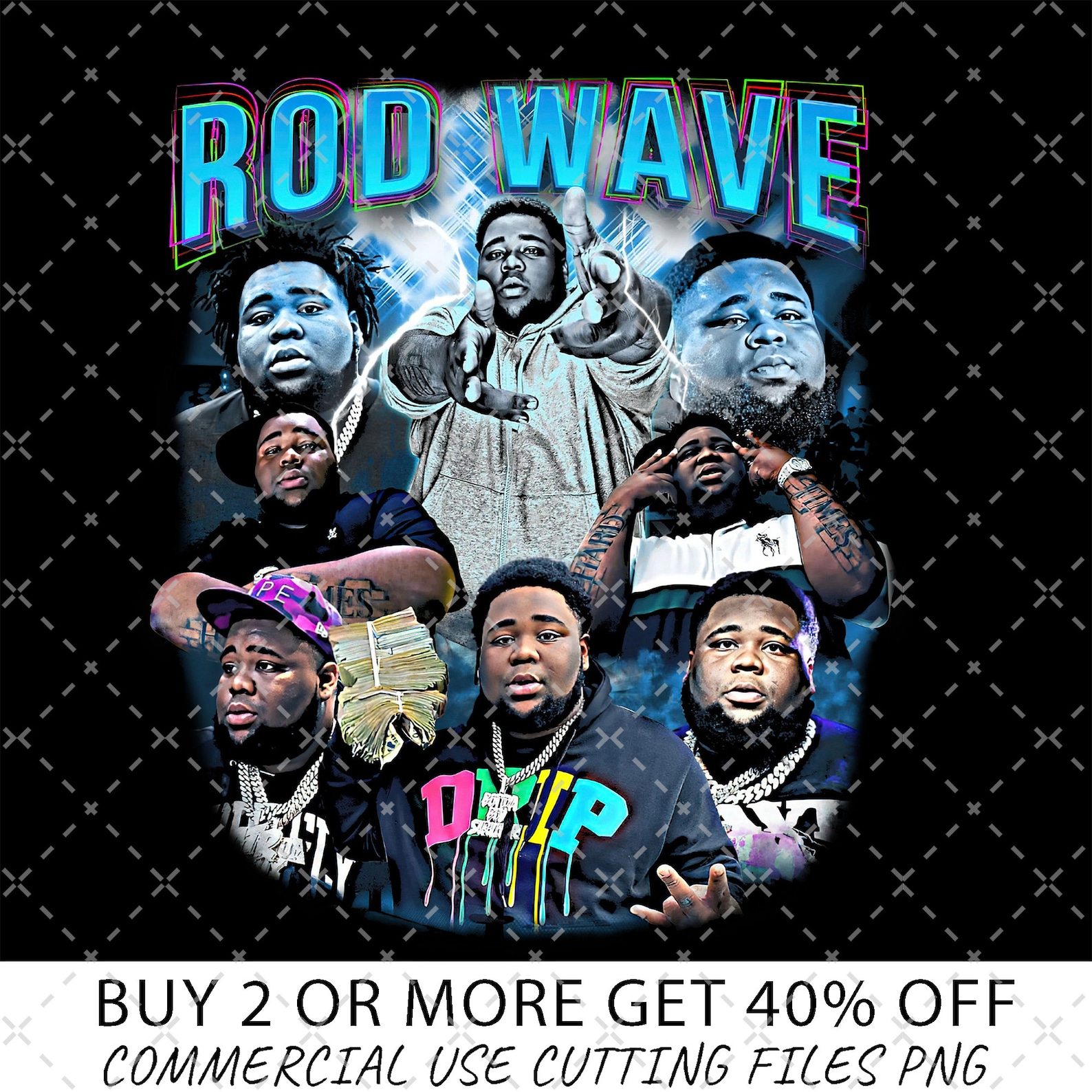 Rod Wave Png, Rod Wave Png, Bootleg Rod Wave Graphic Png, Concert Png ...