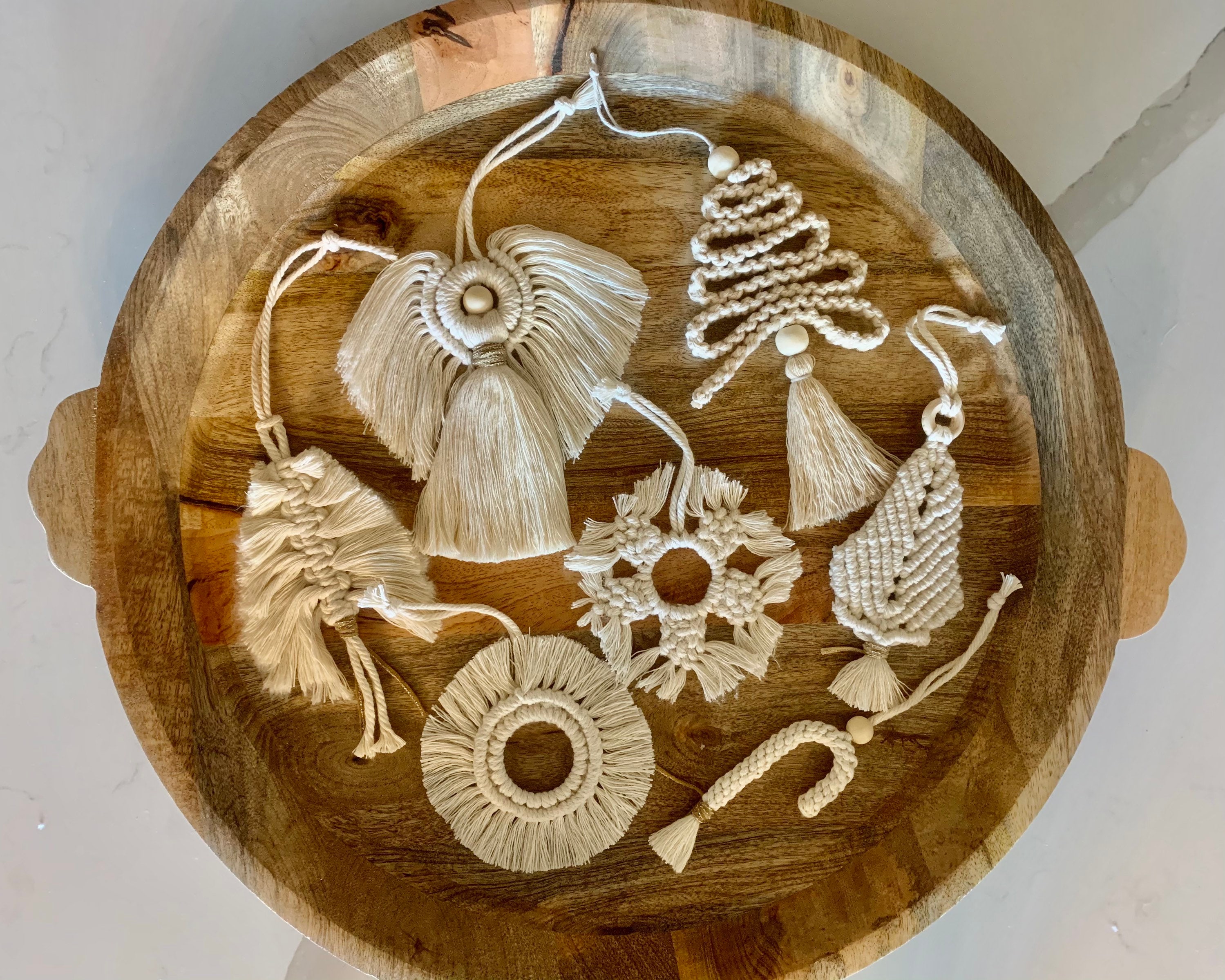 Macrame Ornaments: Choose a Shape - Etsy