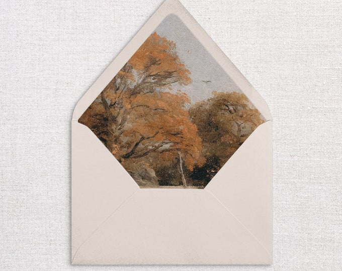 Fall Envelope Liner, Autumn Envelope Liner, Nature Envelope Liner ...