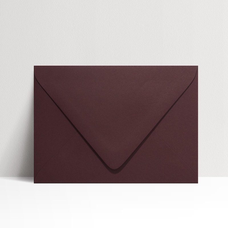 Burgundy Envelopes - Etsy