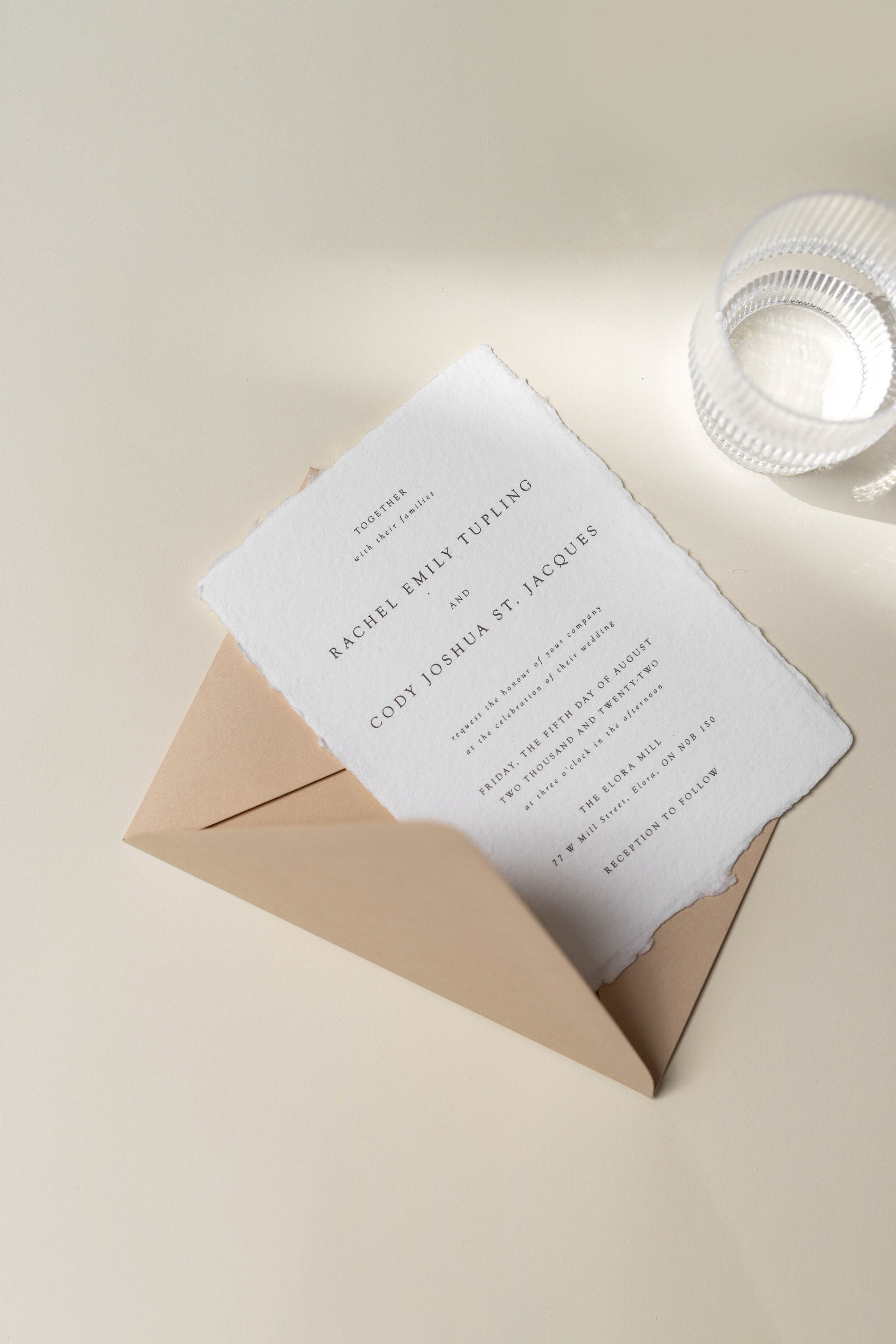 Minimal Wedding Invitation Modern Wedding Invitation Foil - Etsy