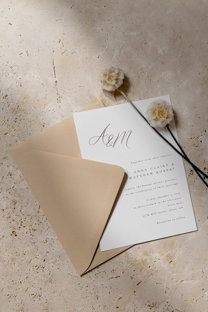 Tan Envelope, Neutral Envelope, Wedding Envelope, Tan Wedding Envelope ...
