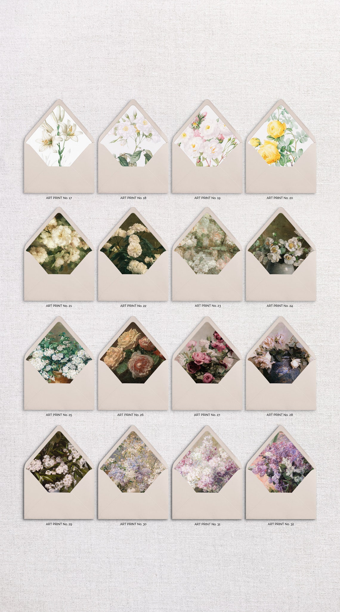 Floral Envelope Liner, Custom Envelope Liner, Envelope Liner, Printed ...