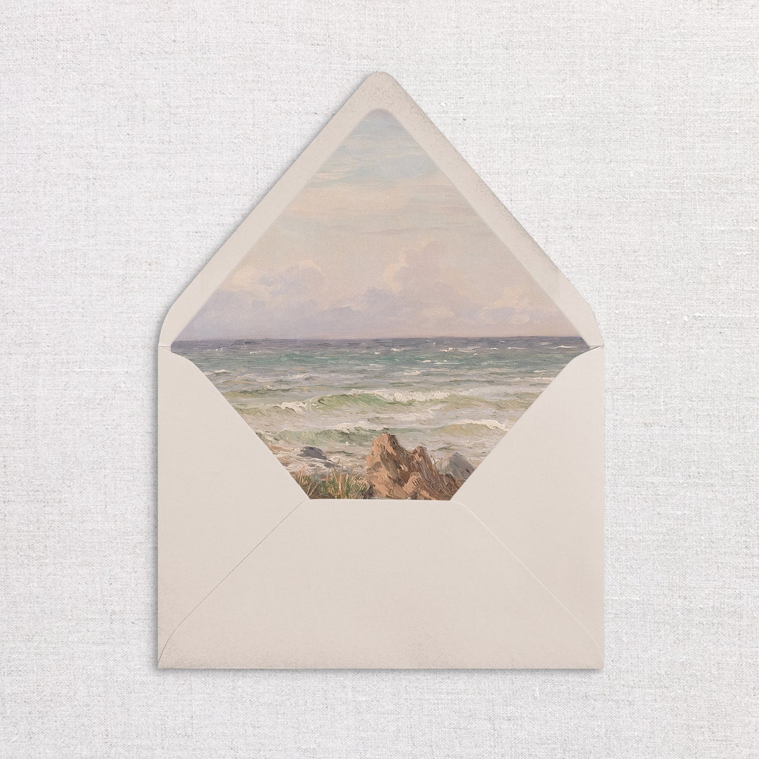 Ocean Envelope Liner, Fine Art Envelope Liner, Lake Envelope Liner ...