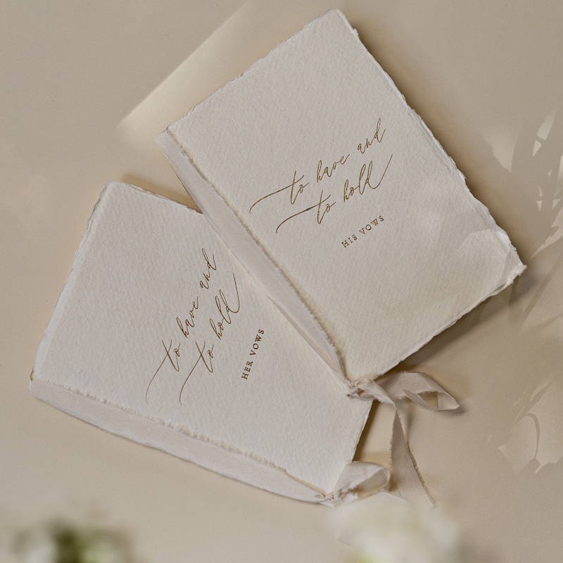 Vows Booklet - Etsy