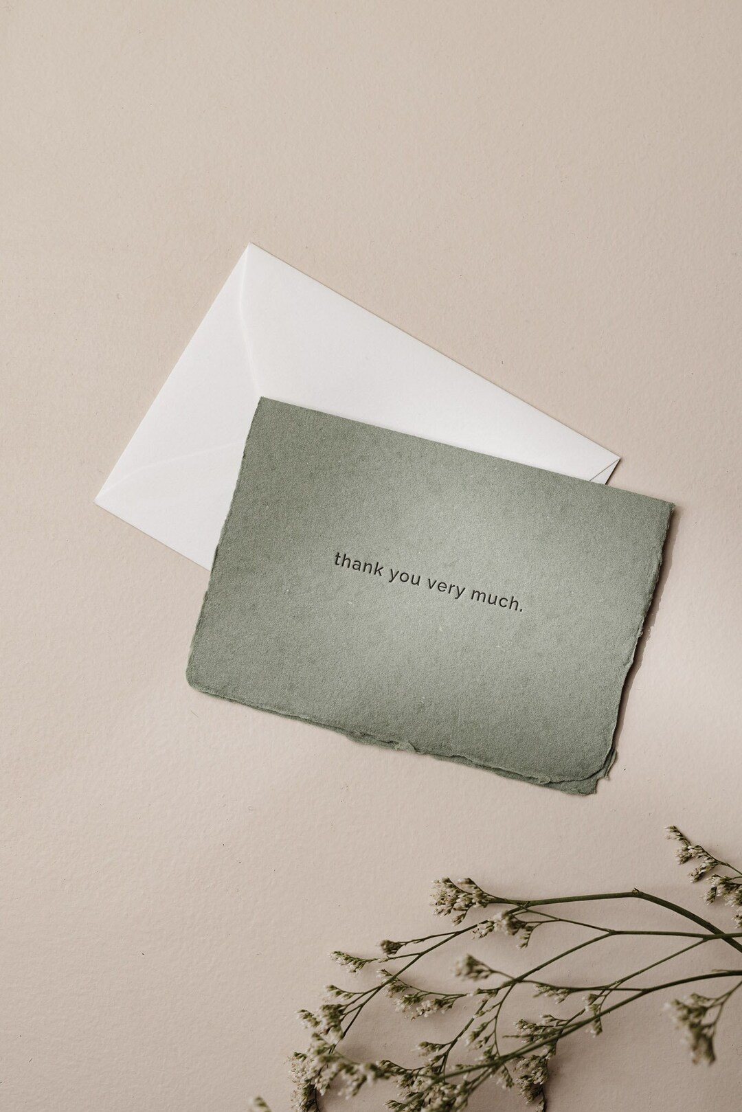 Thank You Card Set, Letterpress Thank You Cards, Business Thank You ...