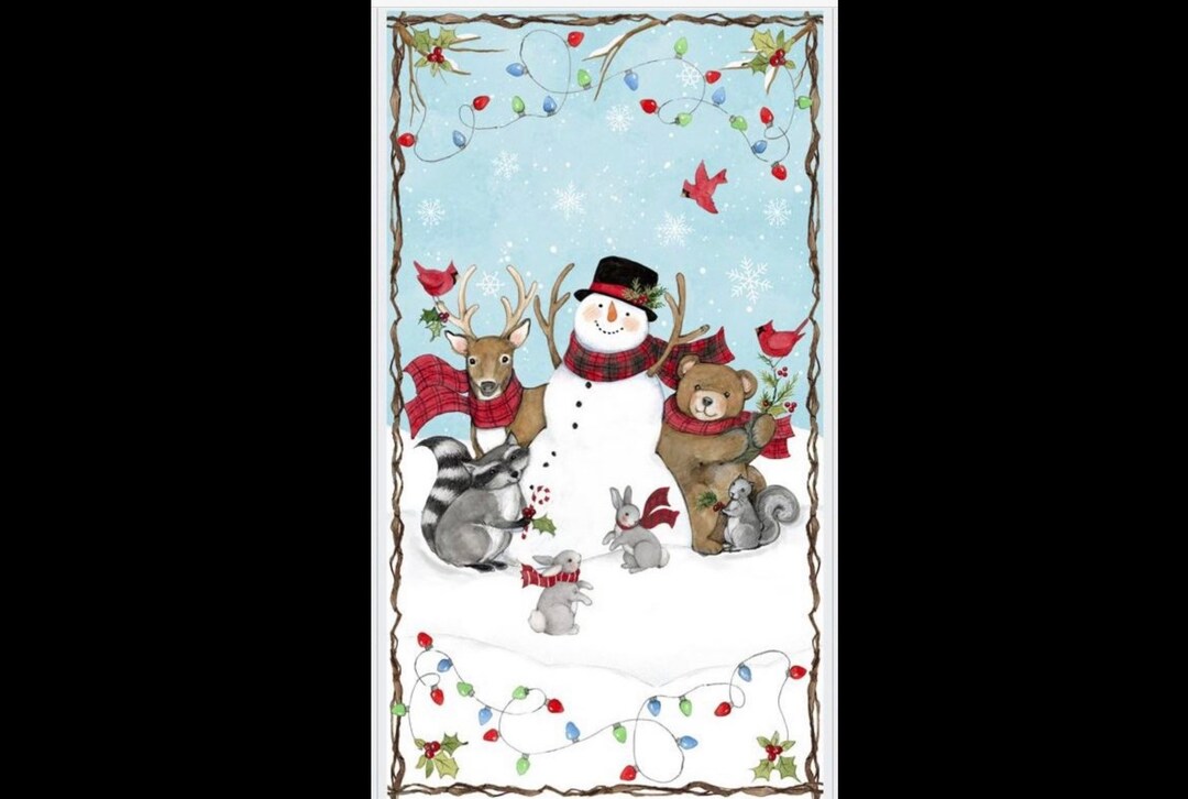 Nose to Nose 24” Quilt Panel 100% Premium Cotton Fabric by Susan Winget ...