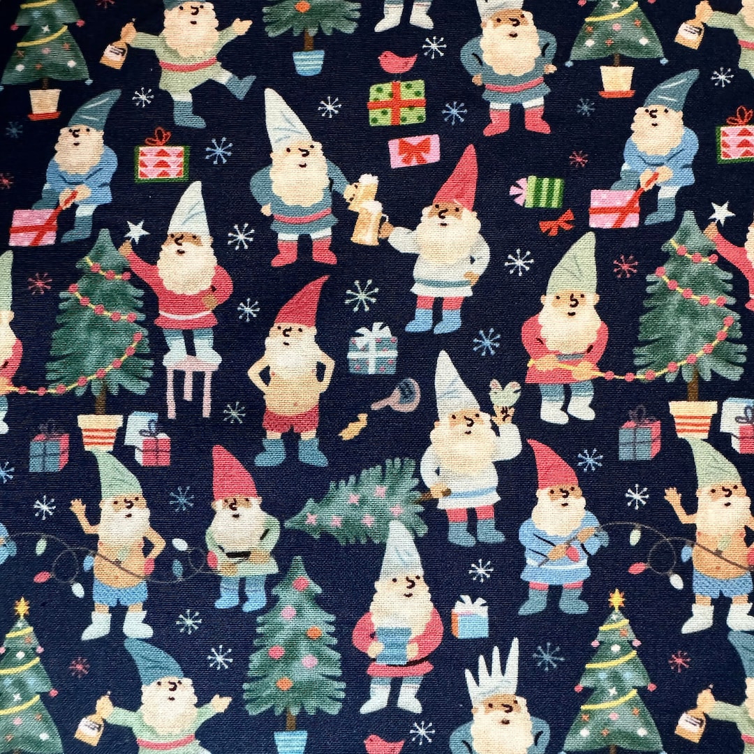 Moonlight Gnomes Fabric by the Yard 100% Premium Cotton by Dear Stella ...