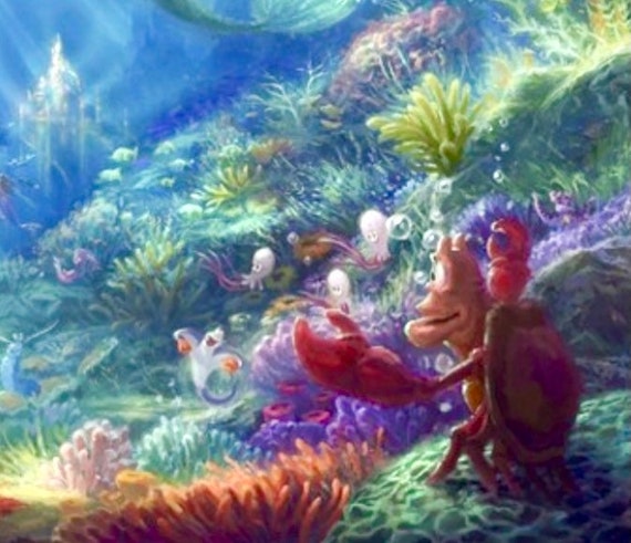 Thomas Kinkade Disney Little Mermaid
