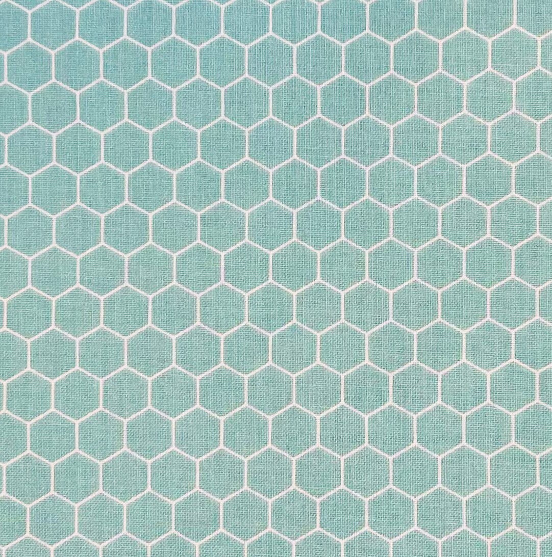 Honeycomb on Cottage Blue Fabric by the Yard or Half Yards - Etsy