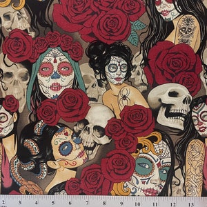 Nocturna LARGE PRINT Fabric by the Yard 100% Premium Cotton - Etsy