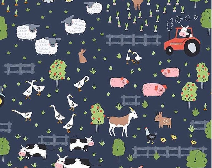 Animal Farm by Dear Stella Fabric by the Yard 100% Premium Cotton ...