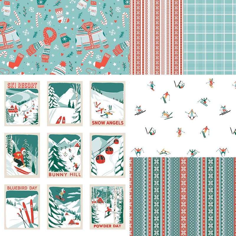 Quilt Fabric Ski - Etsy