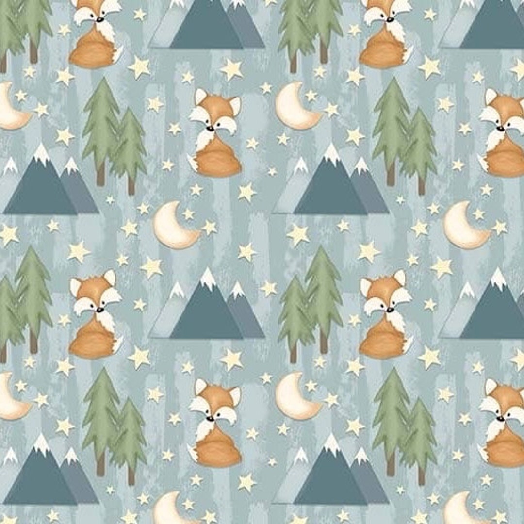 Dream Big Little One Foxes Fabric by the Yard 100% Premium Cotton by ...