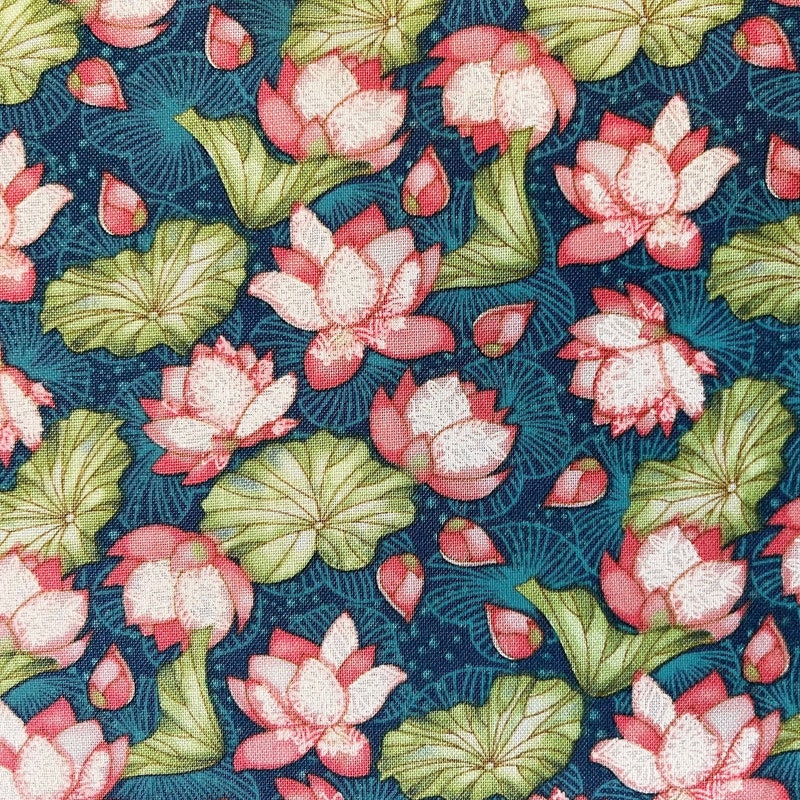 Lotus Fabric - Etsy