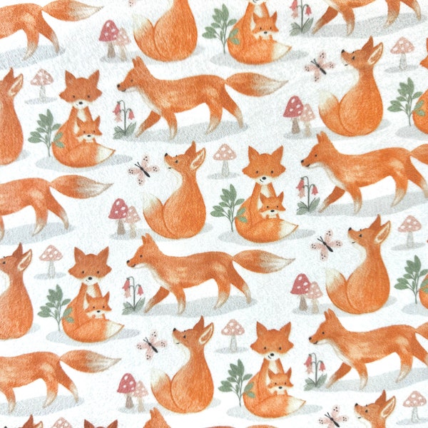 Fox Fabric - Etsy
