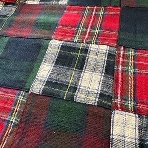 Patchwork Tartan Plaid Flannel Fabric by the Yard 100% Cotton 56 Wide ...