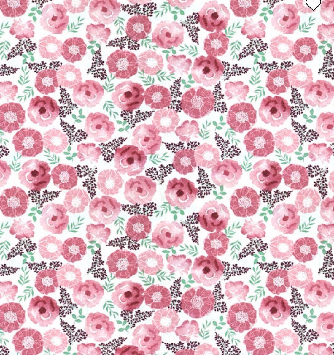 Paris Floral Flannel Fabric by the Yard or Half Yards 100% | Etsy