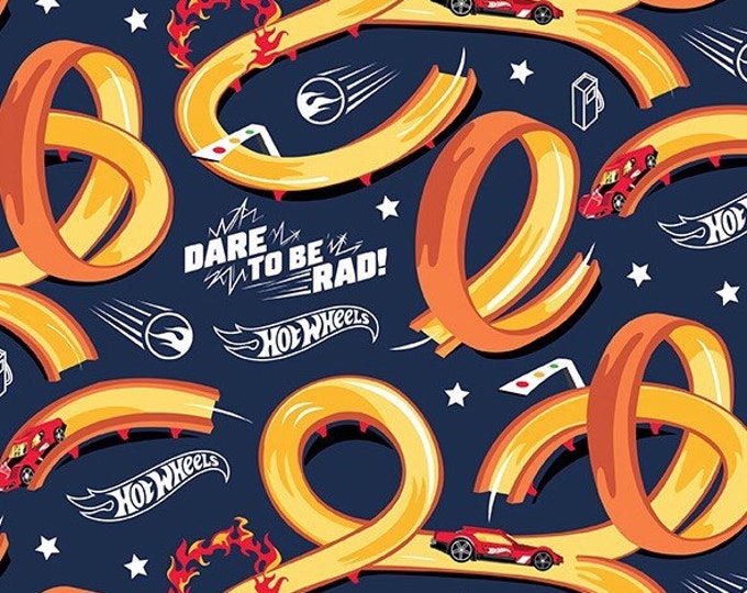 Hot Wheels Race Track Fabric by the Yard or Half Yards 100% Premium ...